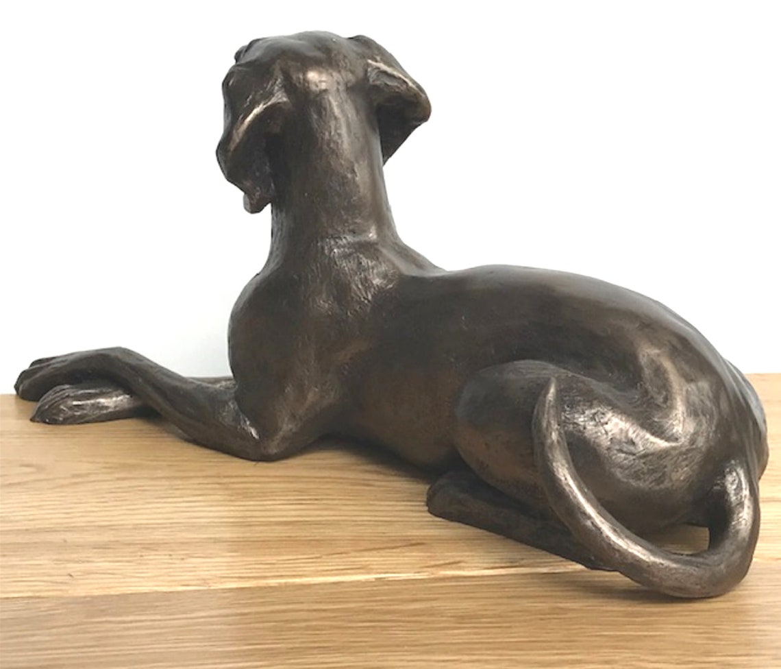 Bronze Laying Weimaraner Figurine by Harriet Glen Heavy - Etsy
