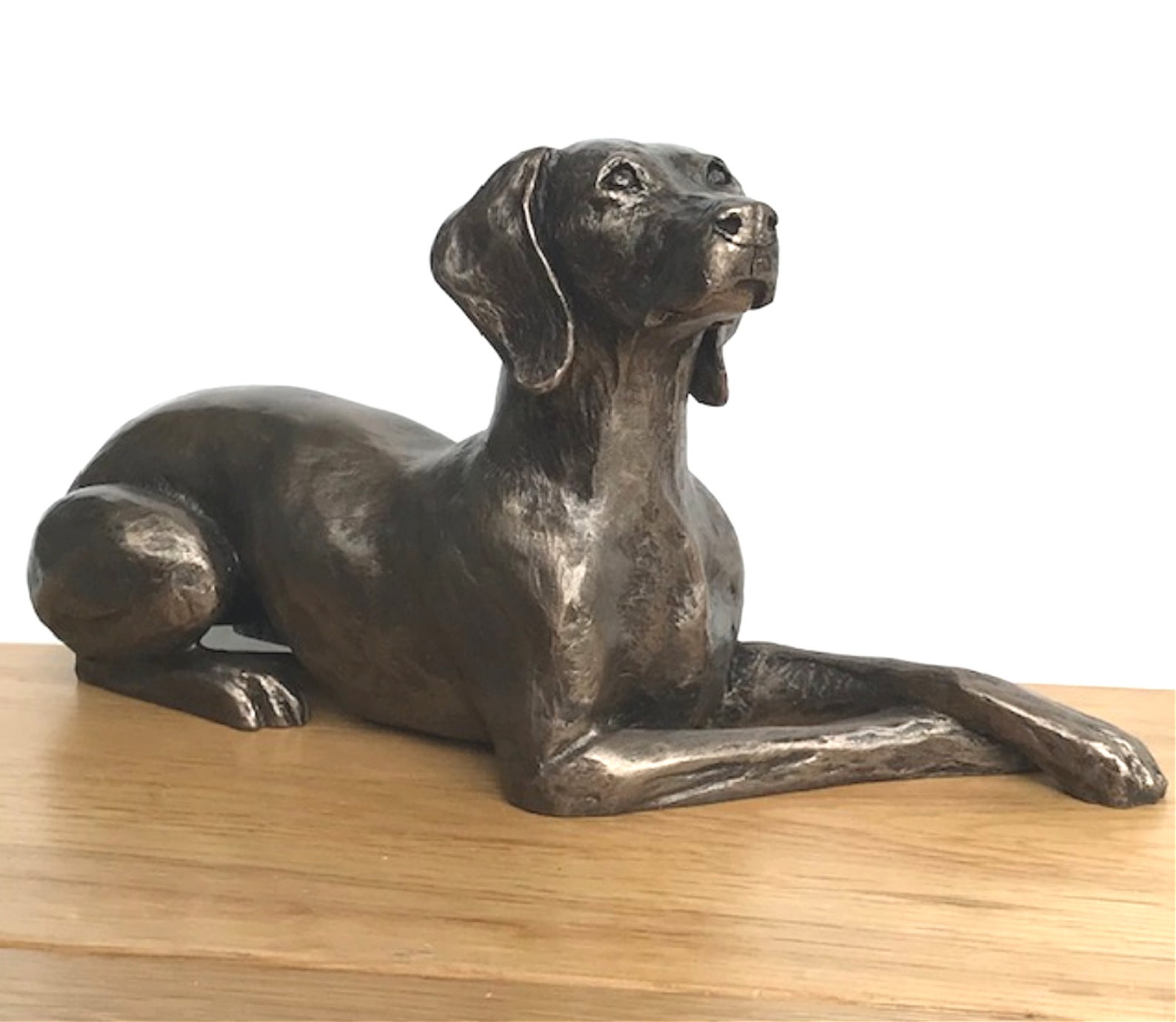Bronze Laying Weimaraner Figurine by Harriet Glen Heavy - Etsy
