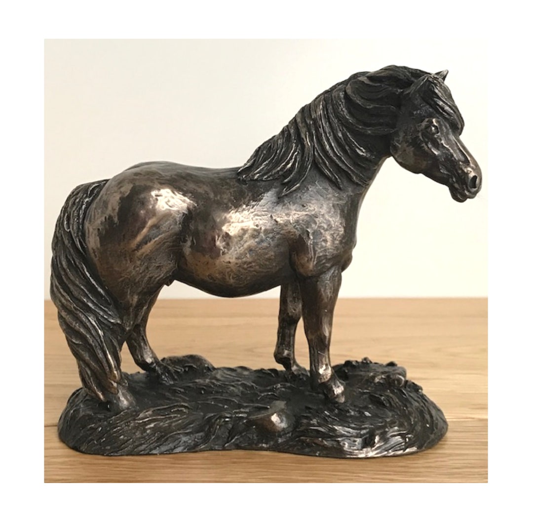 Bronze Shetland Pony Figurine by Harriet Glen in Quality Cold Cast ...