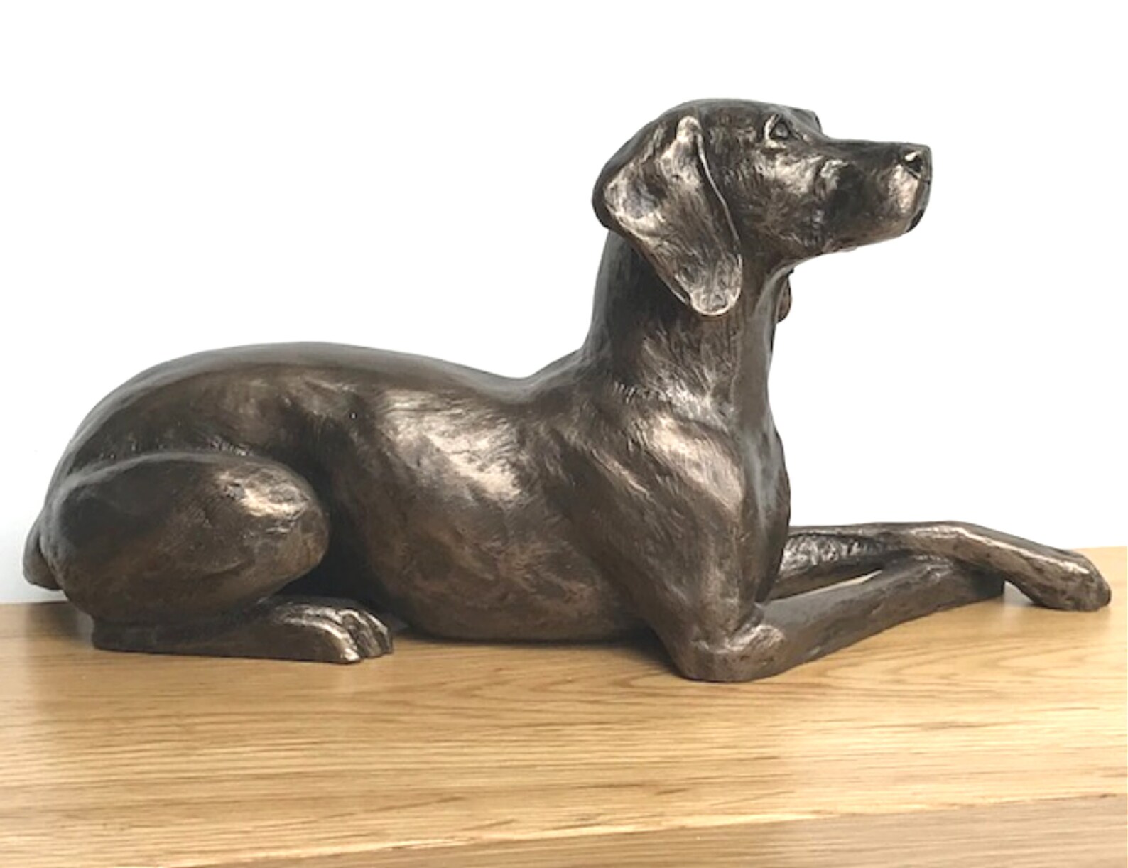 Bronze Laying Weimaraner Figurine by Harriet Glen Heavy - Etsy