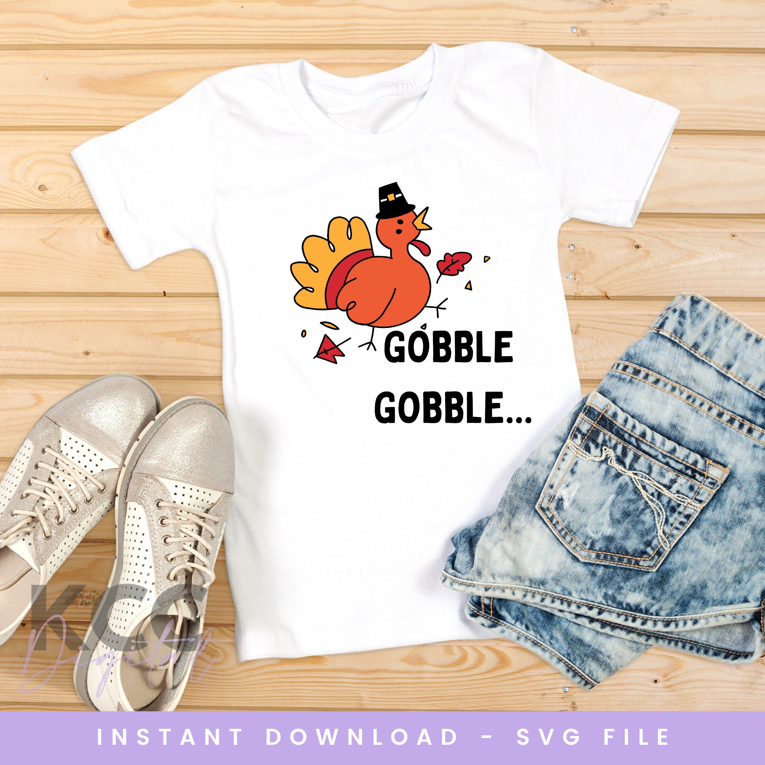 Gobble Svg, Thanksgiving SVG File Bundle PNG Included - Etsy