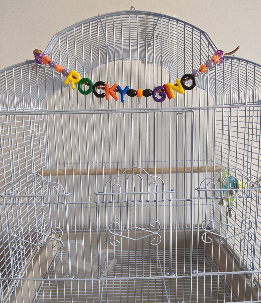 Custom Two Name - Across the Cage - Etsy