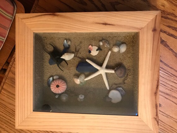 Handmade Beach and Shell Collage | Etsy