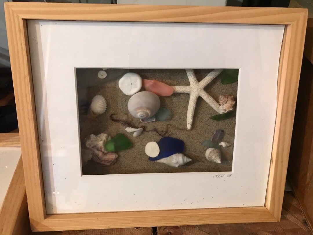 Handmade Beach and Shell Collage - Etsy