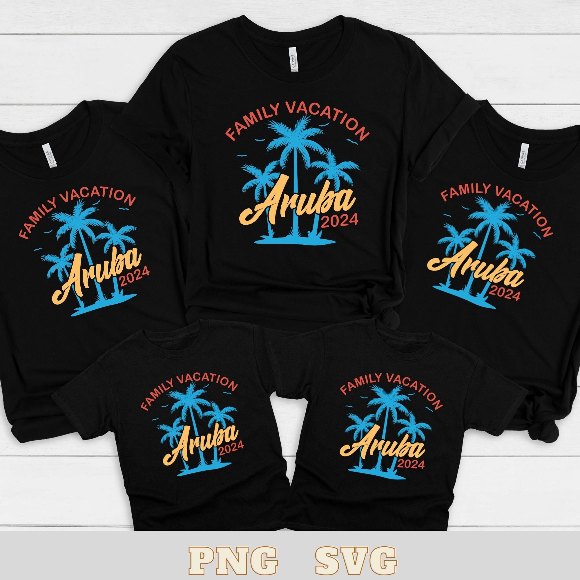 Aruba Family Vacation 2024, SVG File, PNG File, Summer Holiday ...