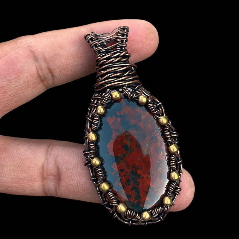 Bloodstone Jewelry - Etsy