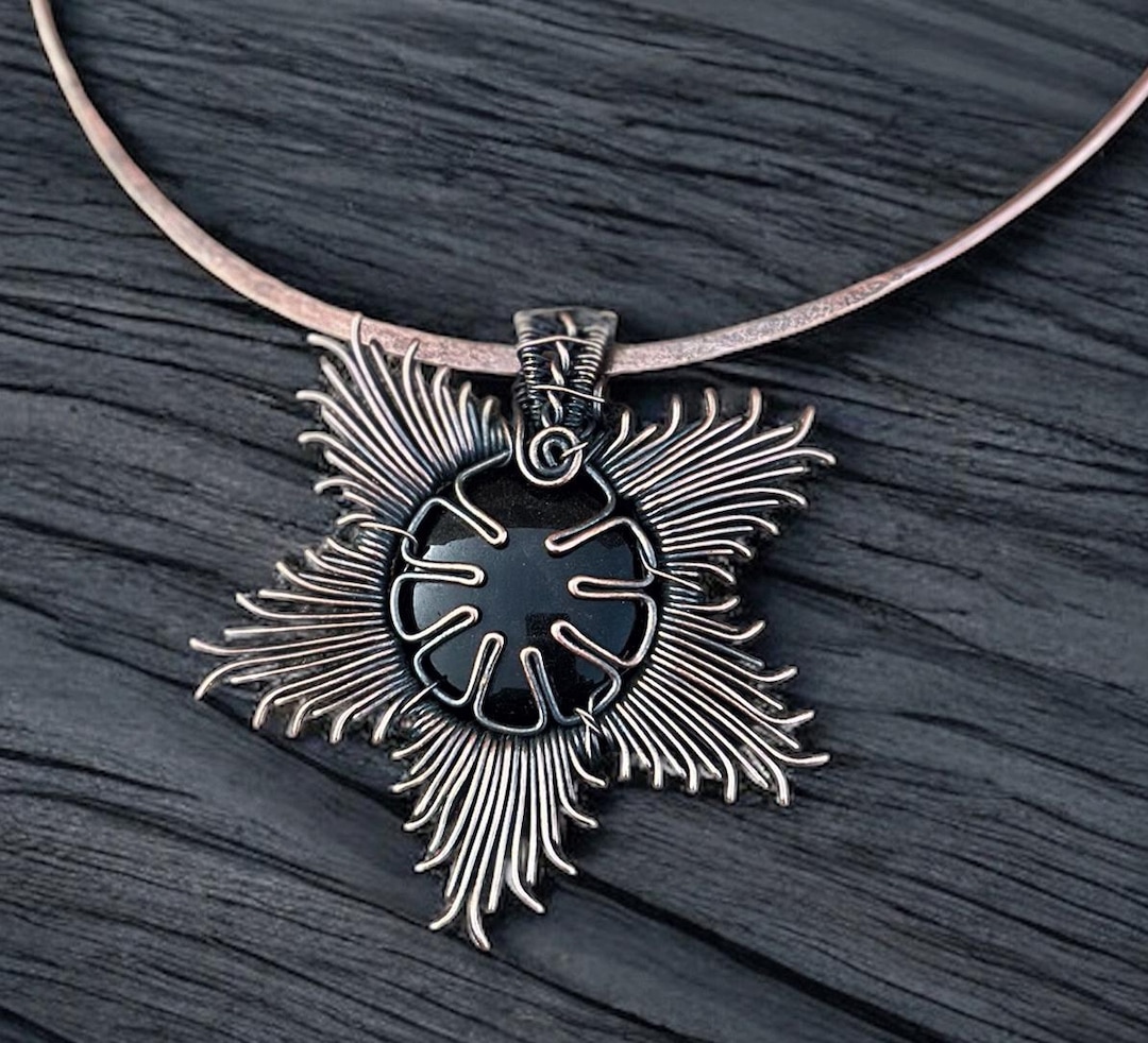 Beautiful Onex Pendant Copper Pendant. Wire Wrapped Pendant. Handmade ...