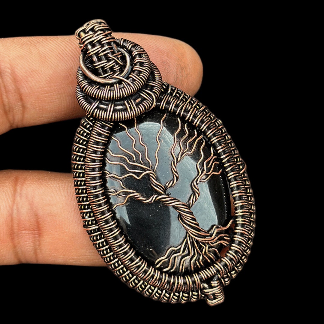 Beautiful Onex Pendant Copper Pendant. Wire Wrapped Pendant. Handmade ...