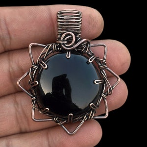 Beautiful Onex Pendant Copper Pendant. Wire Wrapped Pendant. Handmade ...