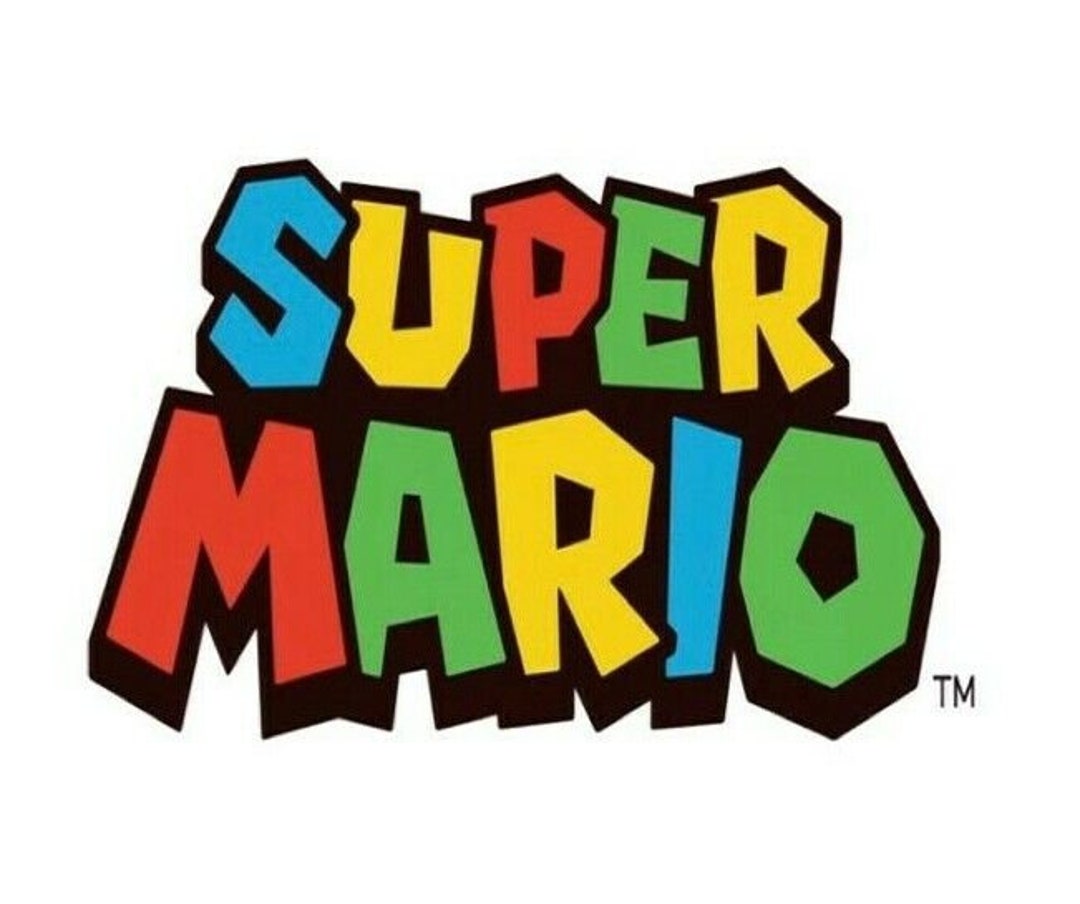 Supermario Logo Edible Icing Image Cake Topper Birthday Party Cake ...