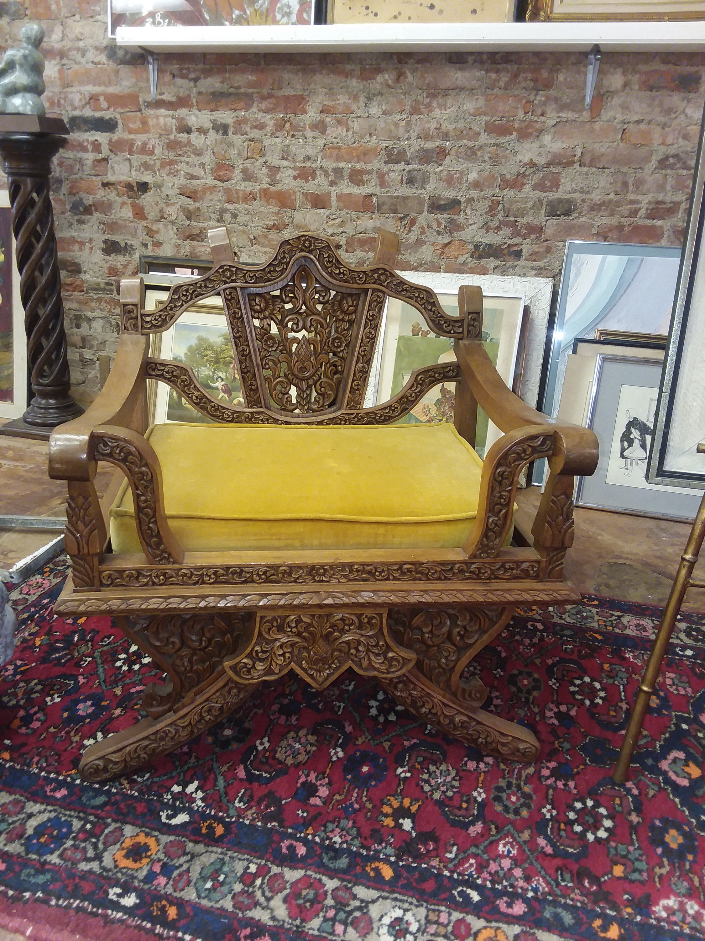 Pair of Asian Throne Chairs 1950's 1960's - Etsy