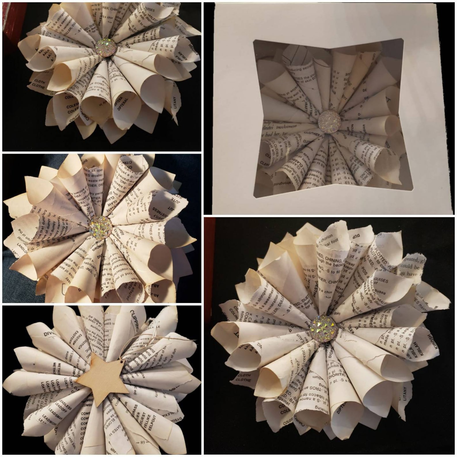 Vintage Paper Christmas Ornaments | Etsy