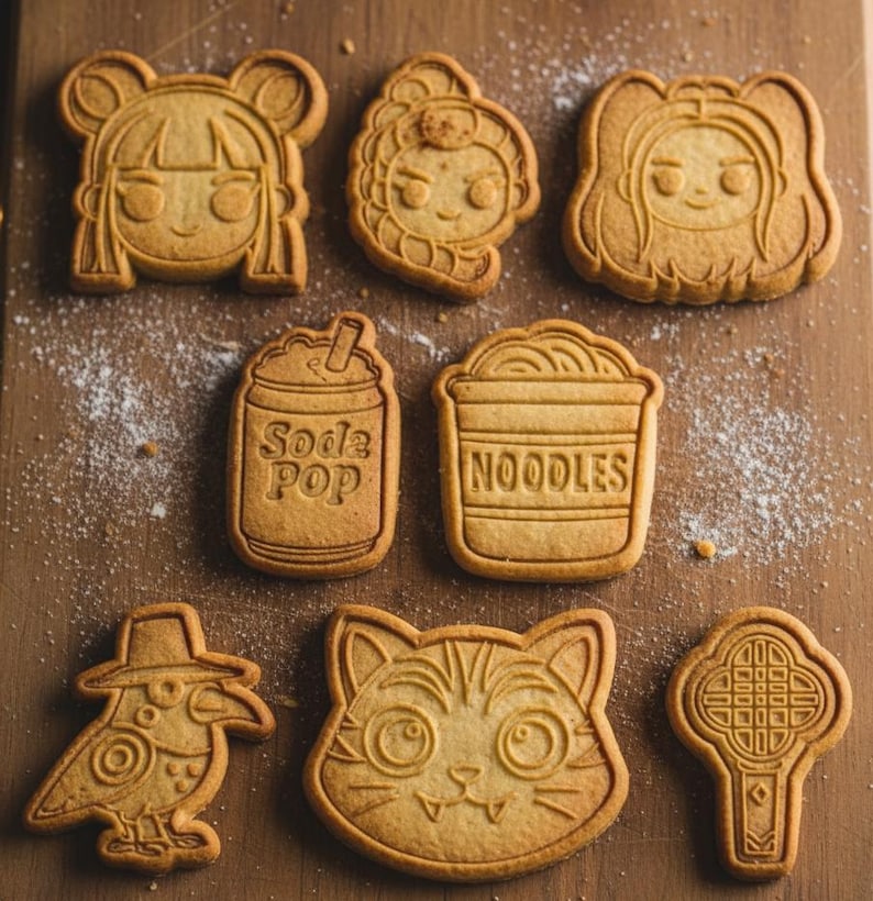 Kawaii Kpop Demon Hunter Cutters | Hiloustudio Unique Biscuit Molds ...