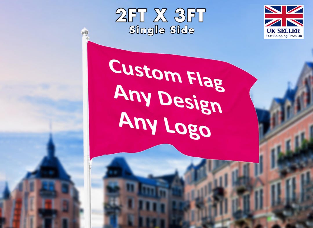 Custom Flag 2x3ft Single Side Flag Customized Flag Advertising ...