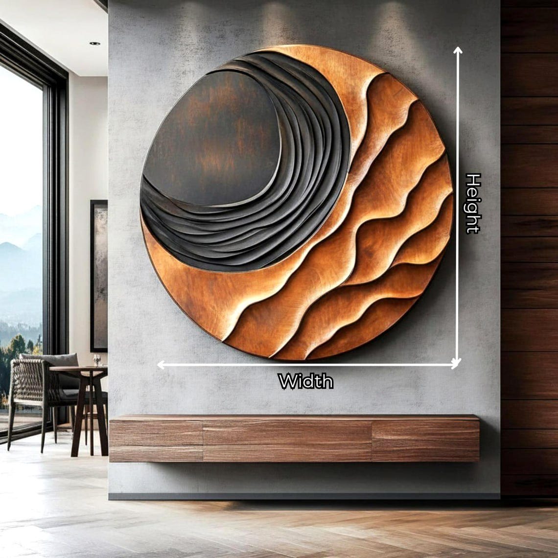 Abstract Carved Wood Wall Art, Modern Sculpture Decor - Etsy