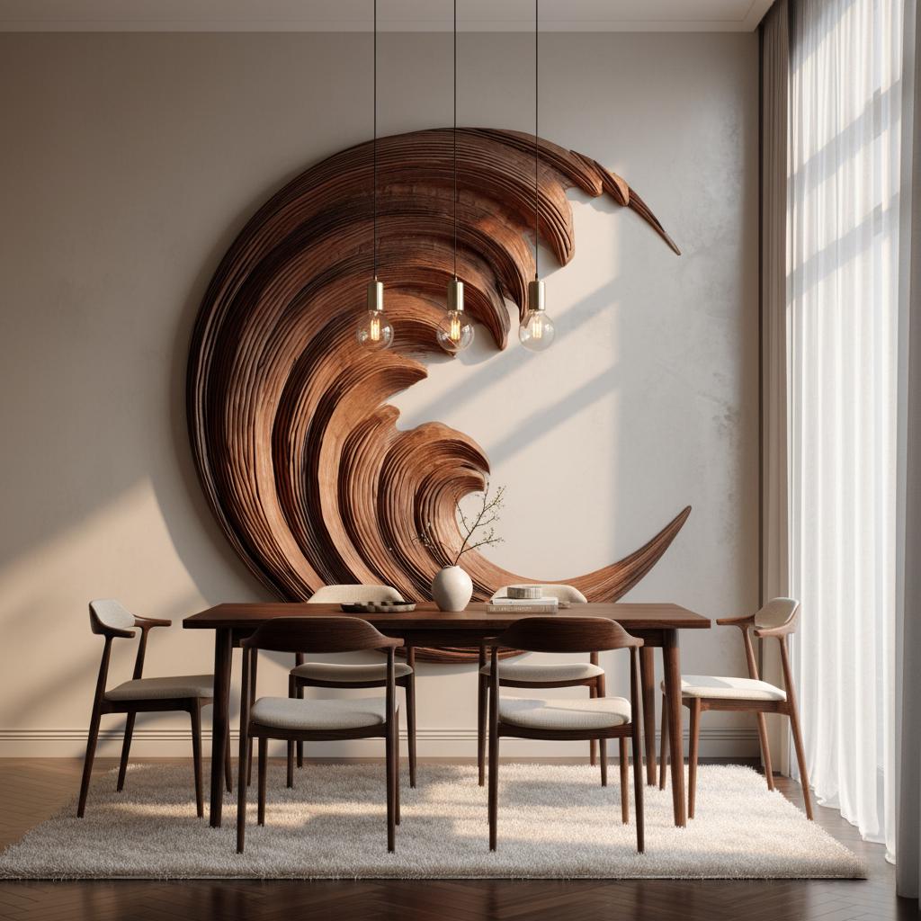 Oversized Carved Wood Wave Wall Art, Modern Ocean Sculpture - Etsy