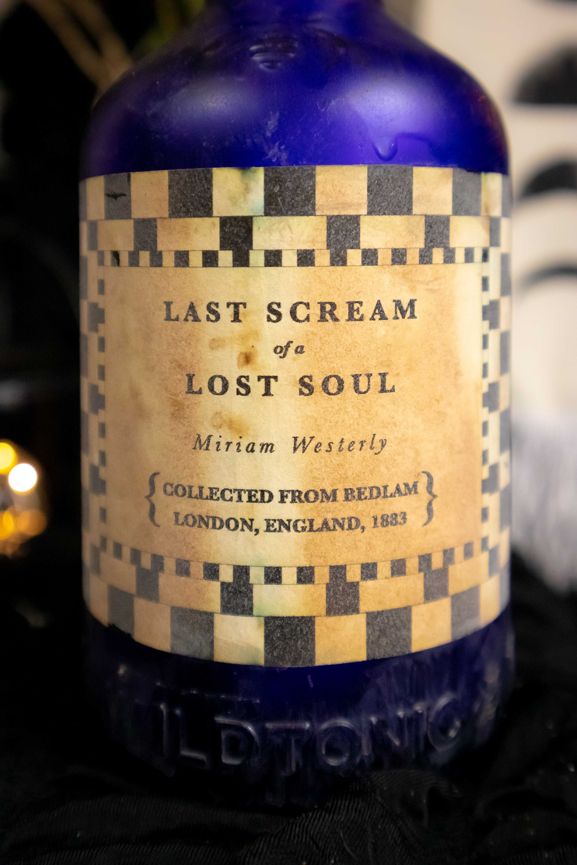 Last Scream of a Lost Soul Blue | Potion Bottle Decor | Halloween ...