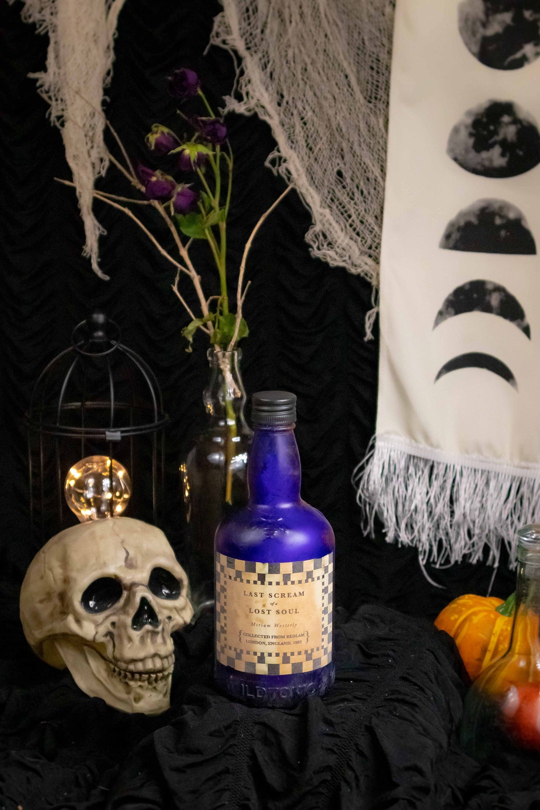 Last Scream of a Lost Soul Blue | Potion Bottle Decor | Halloween ...