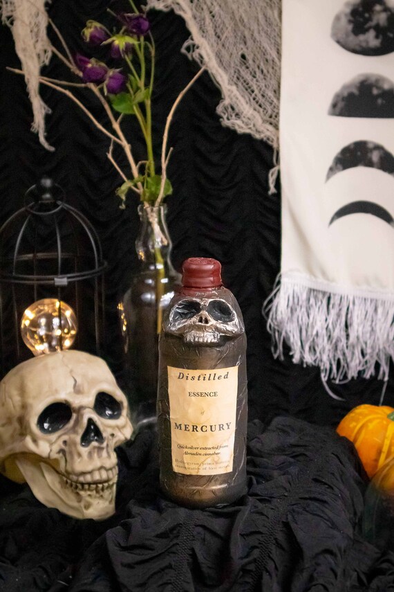 Distilled Esssence of Mercury Potion Bottle Decor - Etsy