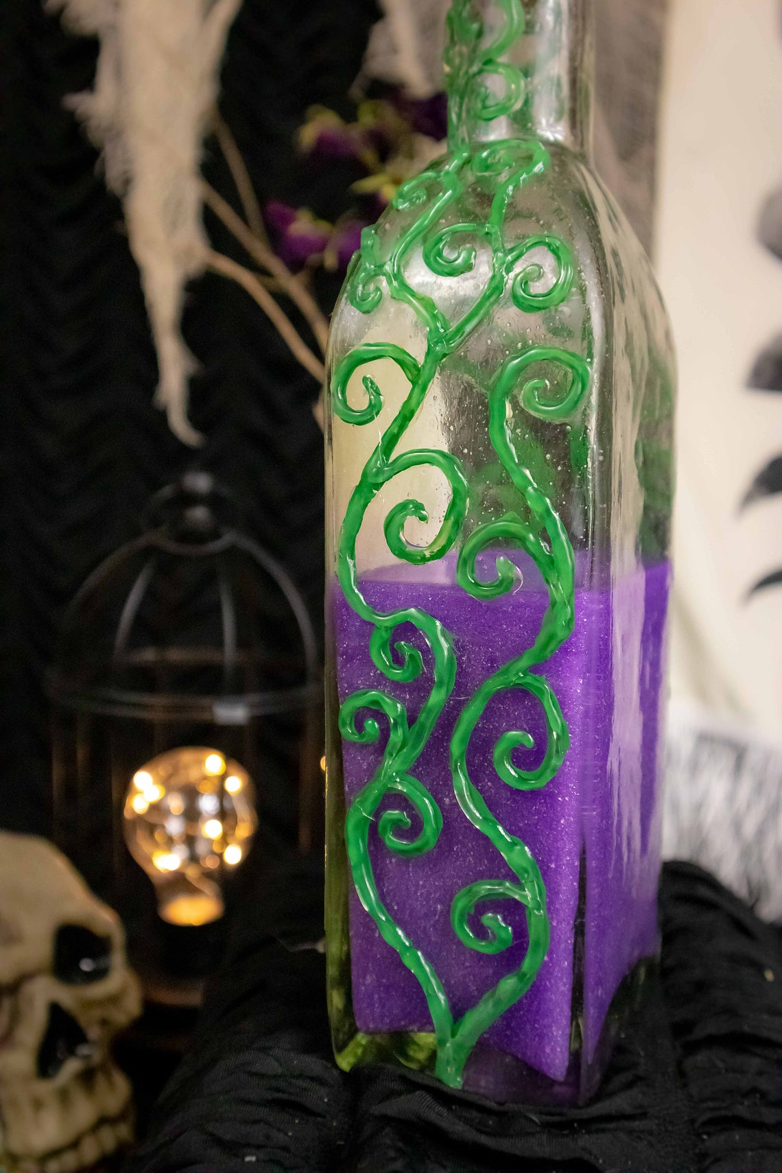Fae Glamour Square Potion Bottle Decor Halloween - Etsy
