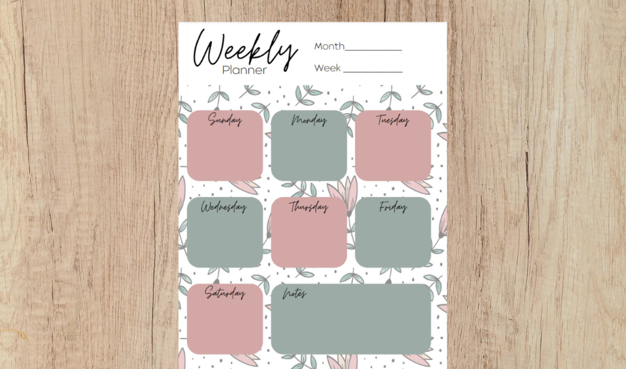 Weekly Planner Agenda Printable , Weekly To-do List, Weekly Schedule ...