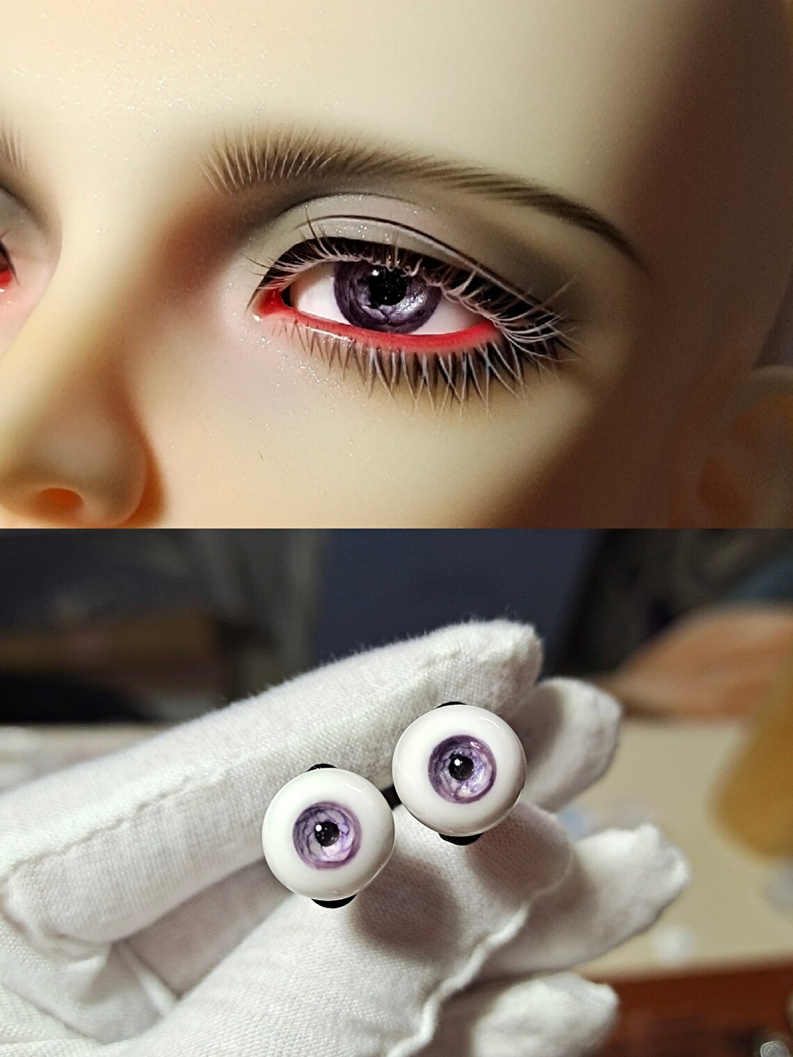 Bjd Doll Eye Custom Resin Eyes For Ball Joint Doll Realistic Etsy