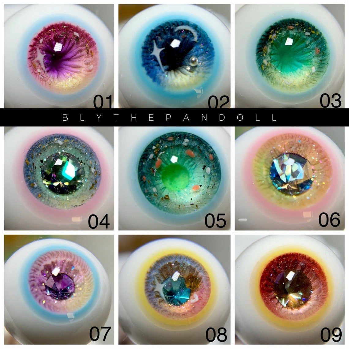 Bjd Eye Collection Bjd Doll Eyes Custom Resin For Boll Joint Etsy