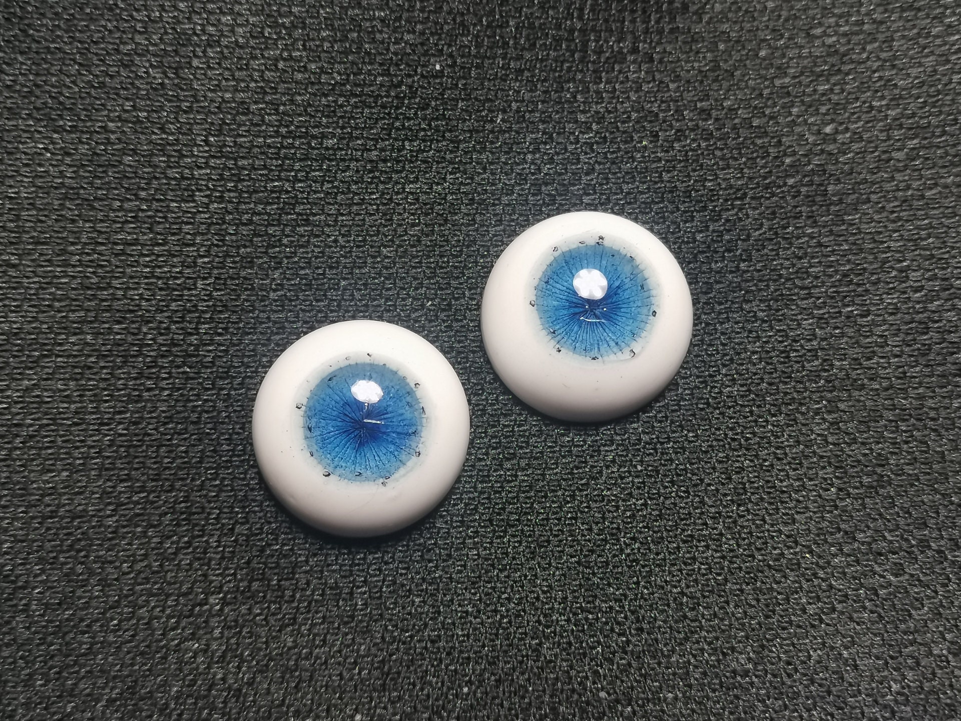 Blue bjd doll resin eyes realistic handmade 3D eyes for doll | Etsy