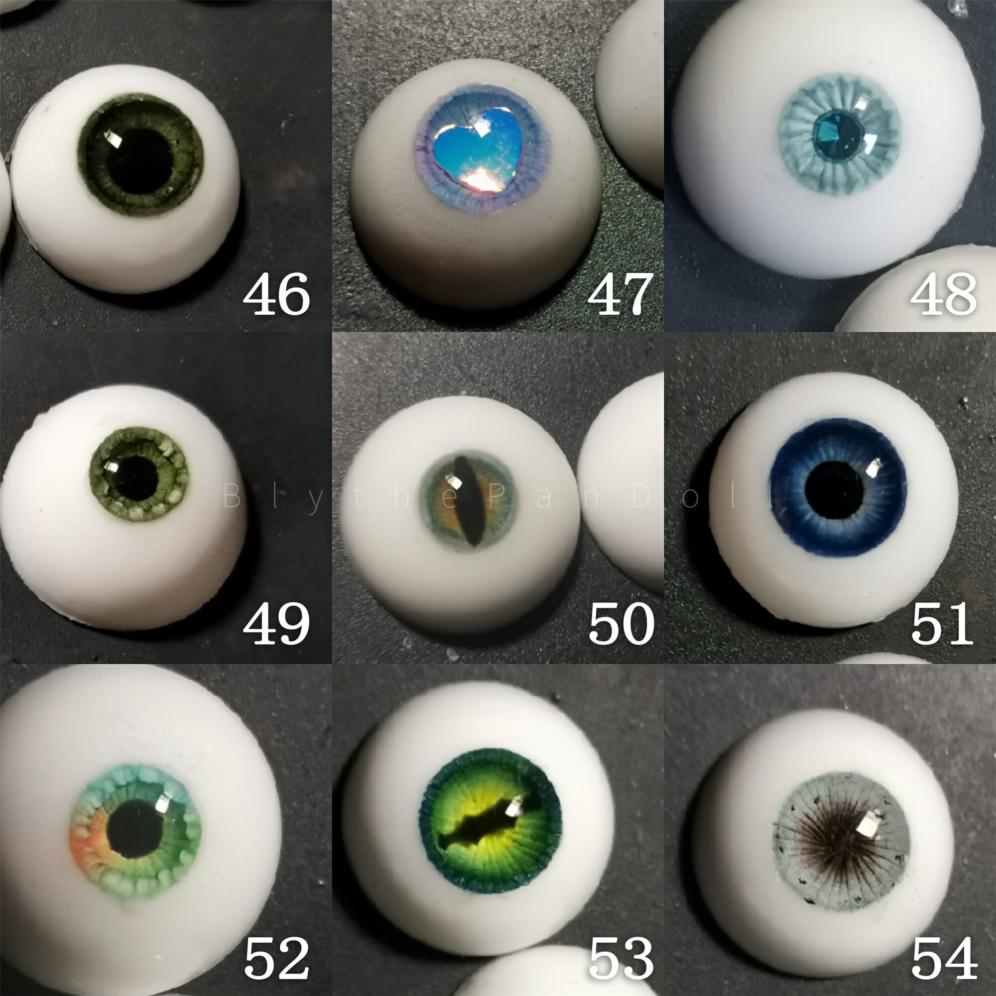 Bjd Doll Eyes Collection Custom Resin Eyes For Boll Joint Etsy