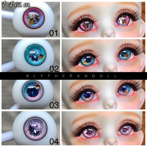 Bjd Eye Collection Bjd Doll Eyes Custom Resin For Ball Joint Etsy