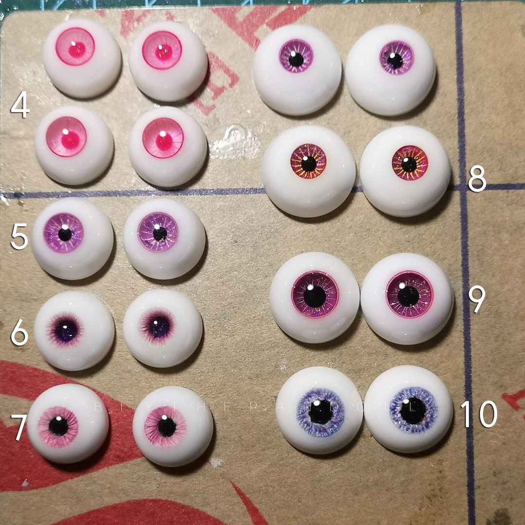BJD Doll Eyes, Custom Resin Eyes for Boll Joint Doll Realistic Handmade ...