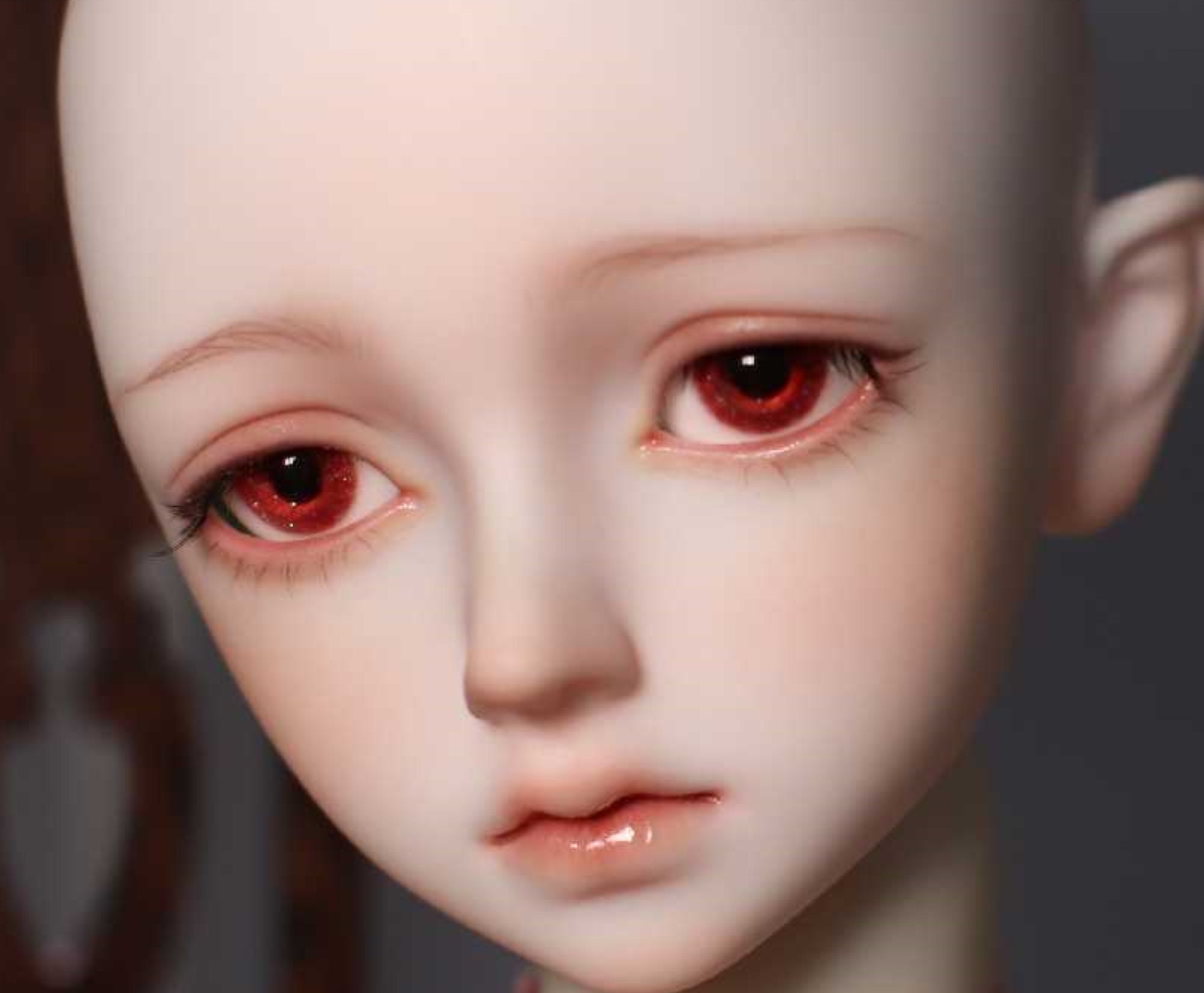 Bjd Doll Eyes Custom Resin Dark Red Doll Eyes For Ball Joint Etsy