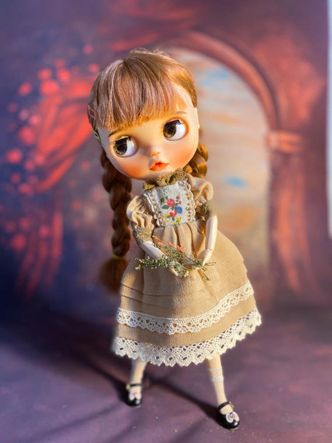 Herdswoman, Vintage Blythe Cloth, Outfit Custom Cloth Set,dress,azone ...