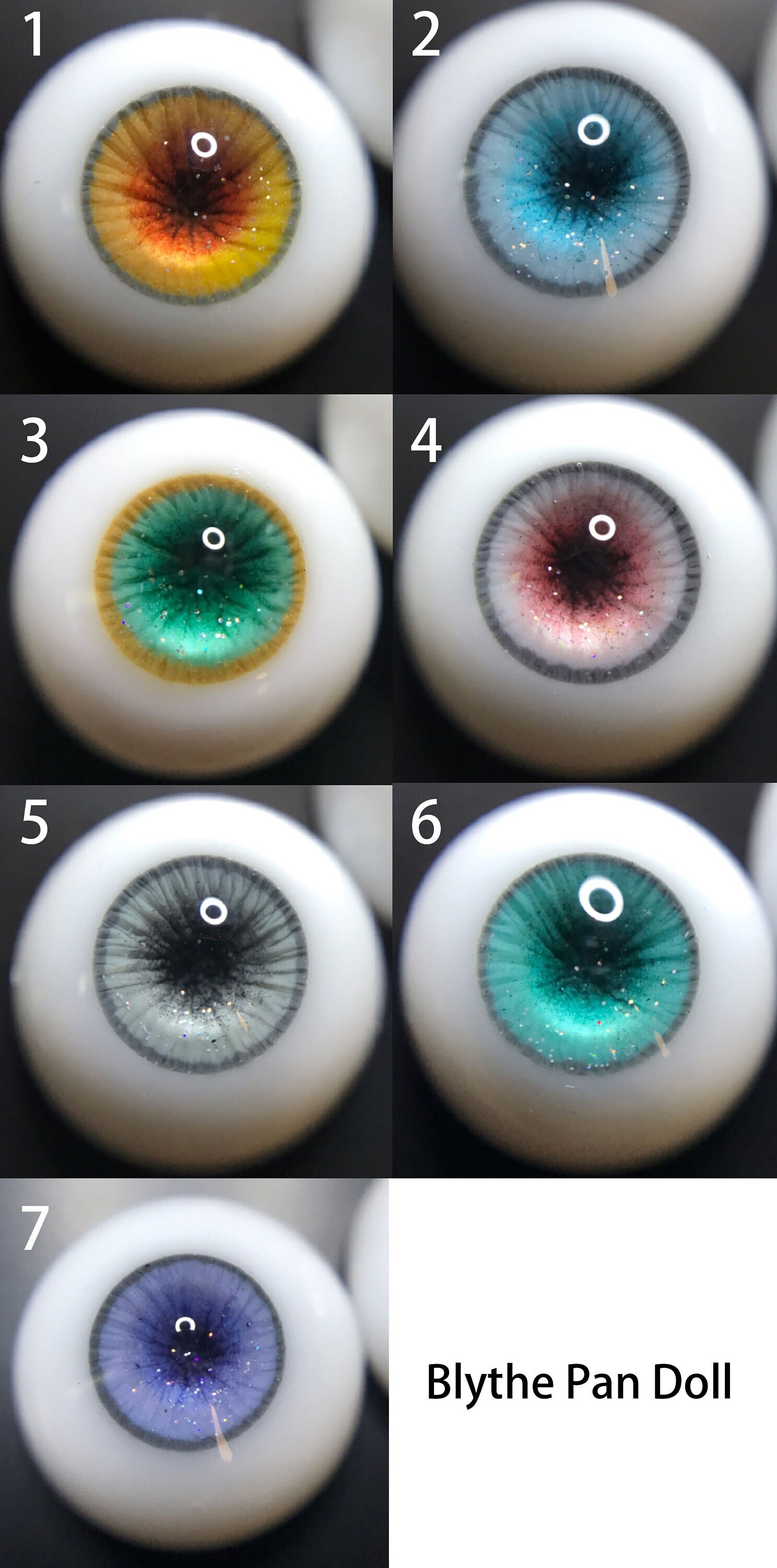 BJD Doll Eyes Gradient Pupil Series Resin Eyes for Dolls | Etsy