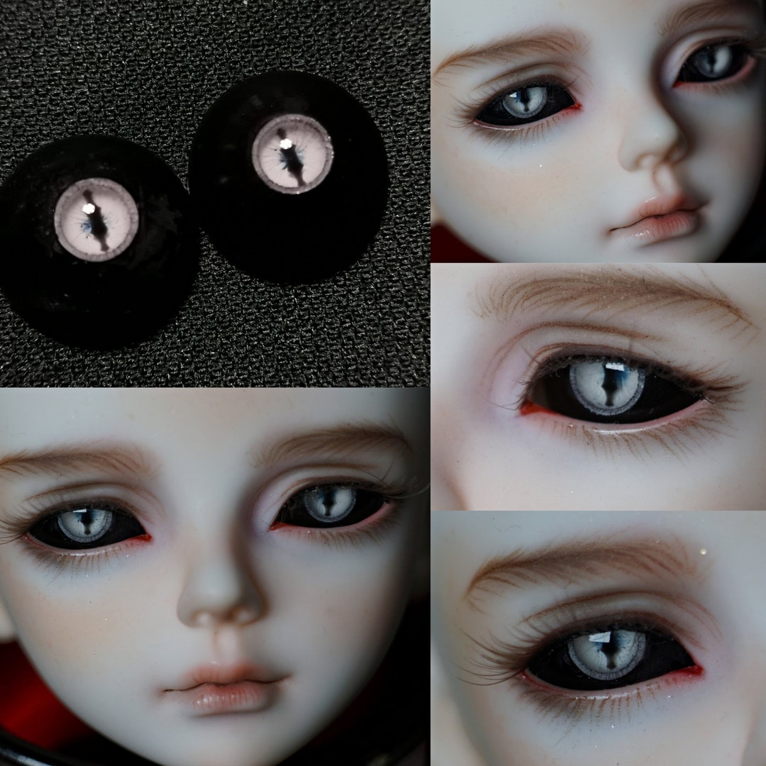 Dark Devil, Demon Eye Pupil Resin Eyes for Bjd Doll, Realistic Handmade ...