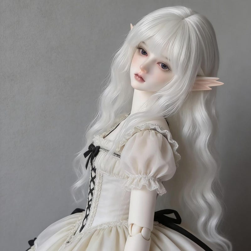 Bjd Wig Natural Fiber - Etsy