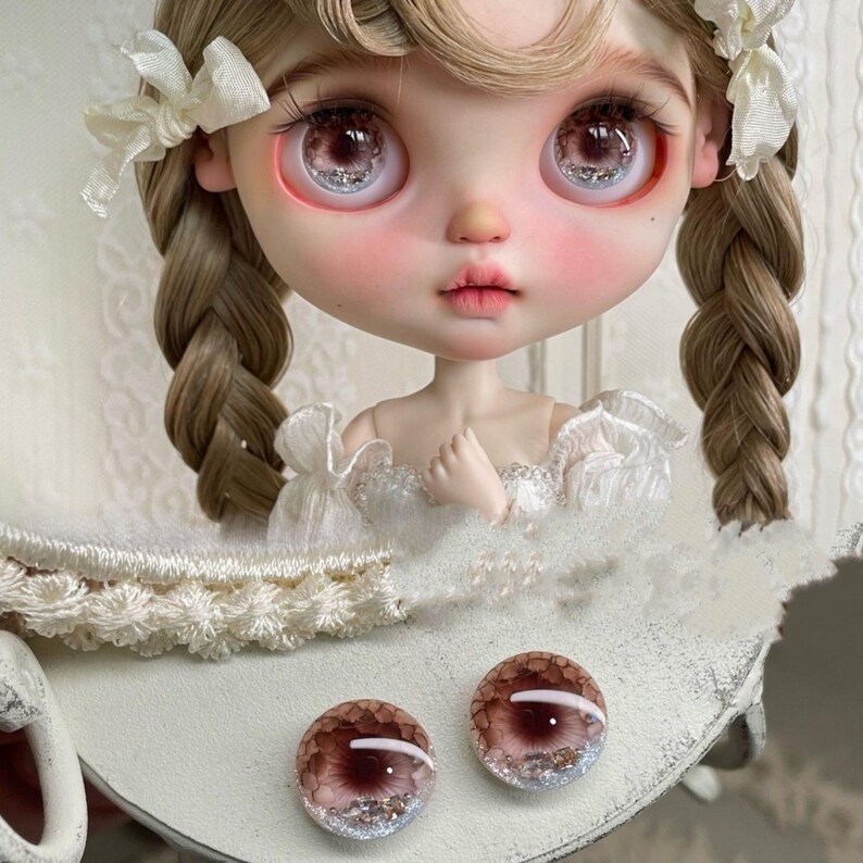 Diamond Pupil Blythe Eye Chips Handmade Magnetic Oil Painting Texture ...