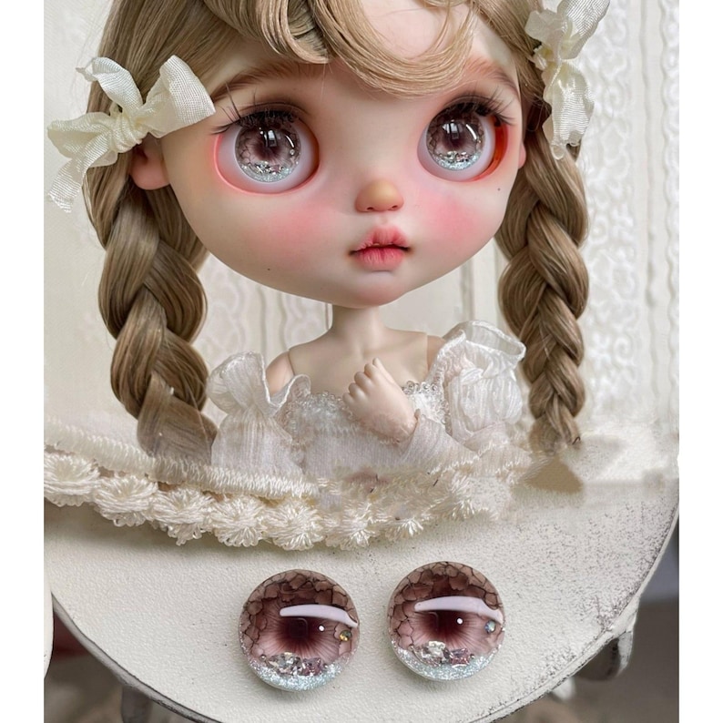 Diamond Pupil Blythe Eye Chips Handmade Magnetic Oil Painting Texture ...