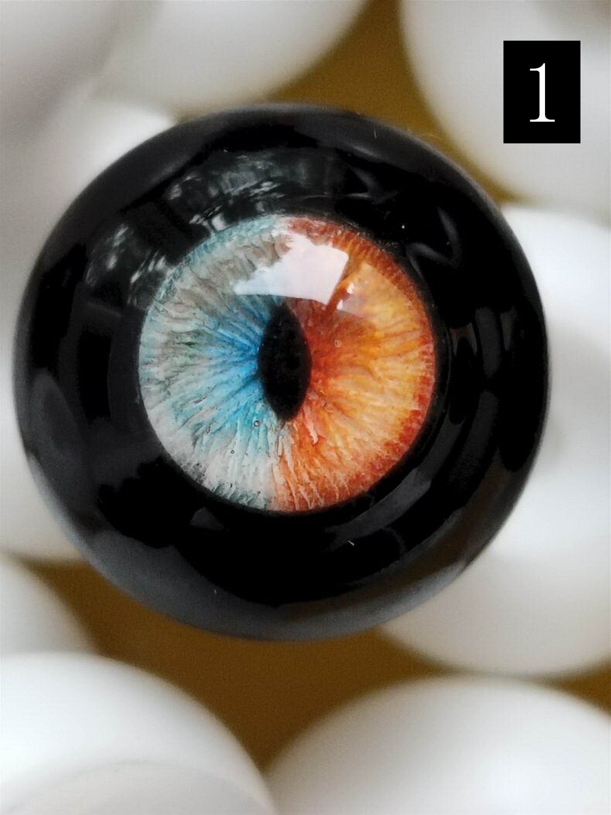 Black Base Bjd Doll Eye 3d Pupils Custom Resin Eyes For Ball Etsy
