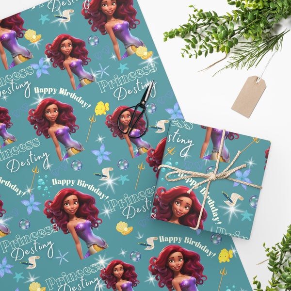 Little Mermaid Wrapping Paper - Etsy