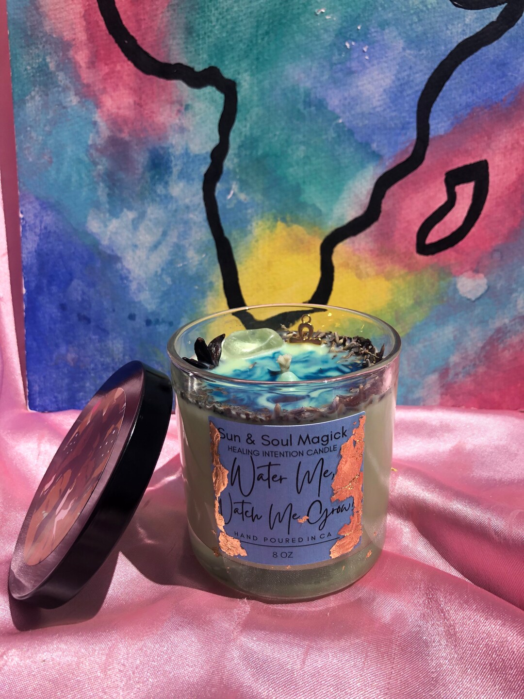 Water Me, Watch Me Grow! , Healing Intention Candle - Etsy