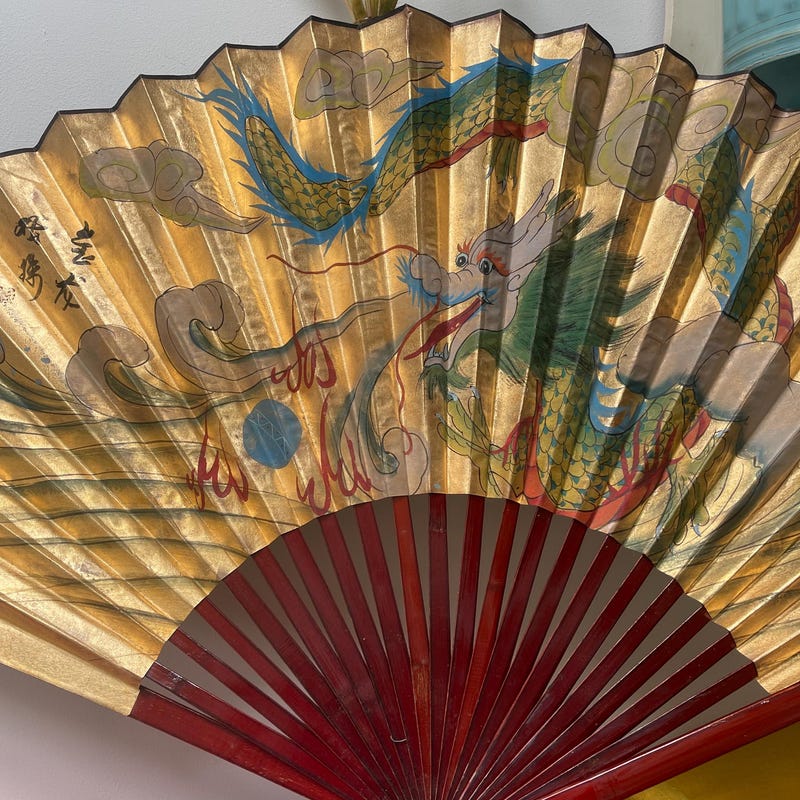 Chinese Fan Wall Art - Etsy