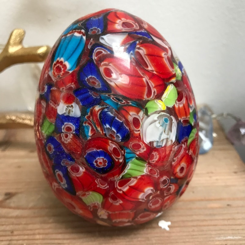 Egg Murano Paperweight - Etsy UK