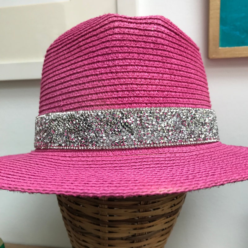 Pink Boater Hat - Etsy