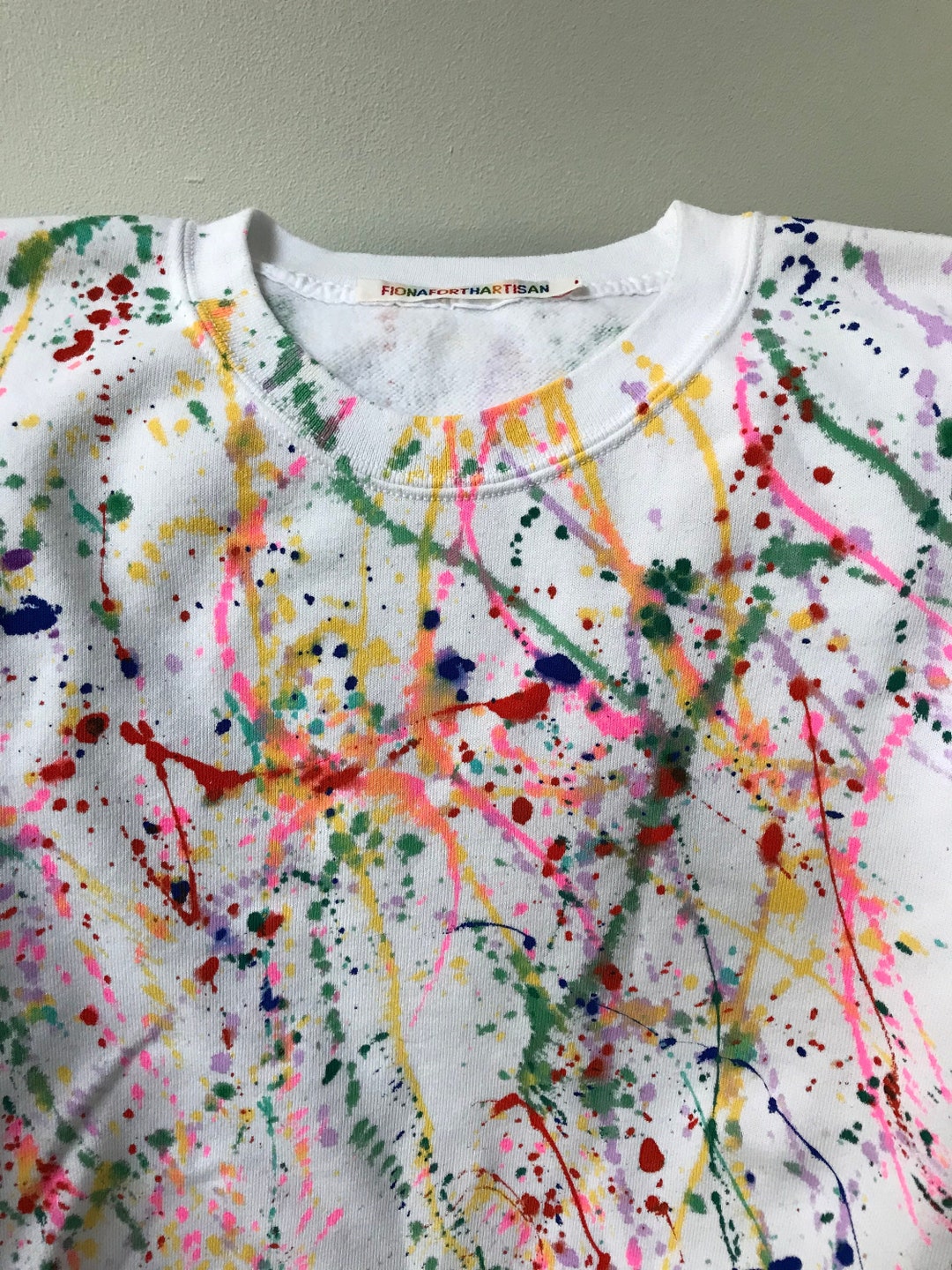 Painted Splatter Sweatshirt,rainbow Colours,vibrant,warm,cosy,unisex ...