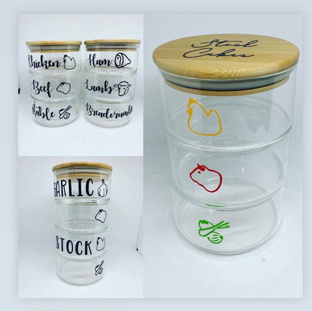 Stock Cube Stacking Storage Jar - Etsy