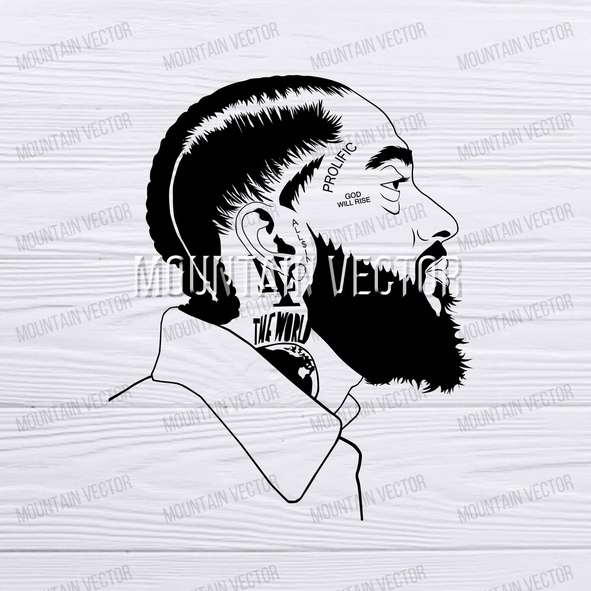 Nipsey Hussle Svg Png File Perfect For Cricut Nipsey Hussle Etsy