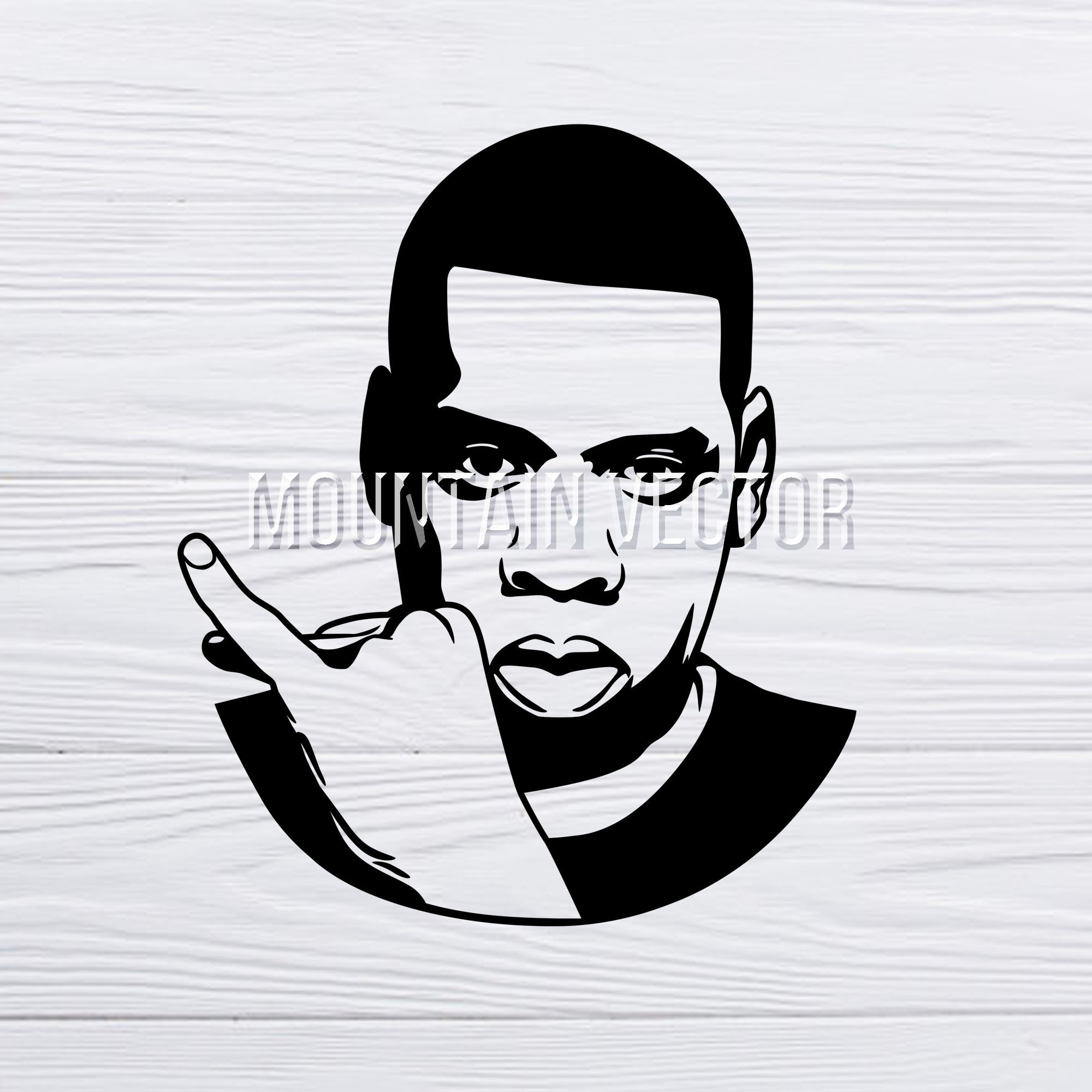 Jay Z SVG Jay Z Portrait SVG Rapper Silhouette Perfect for - Etsy Canada