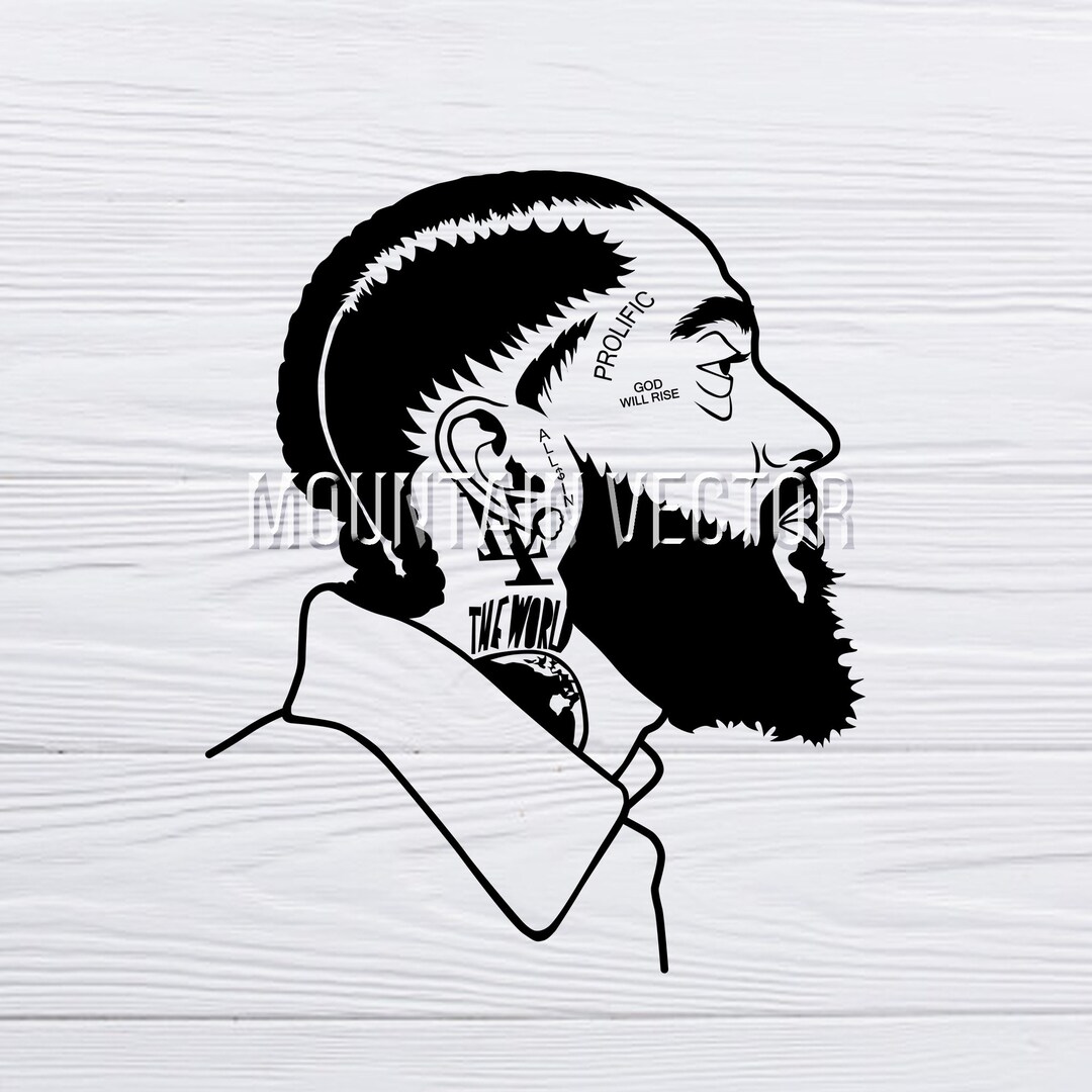 Nipsey Hussle Svg Png File Perfect For Cricut Nipsey Hussle
