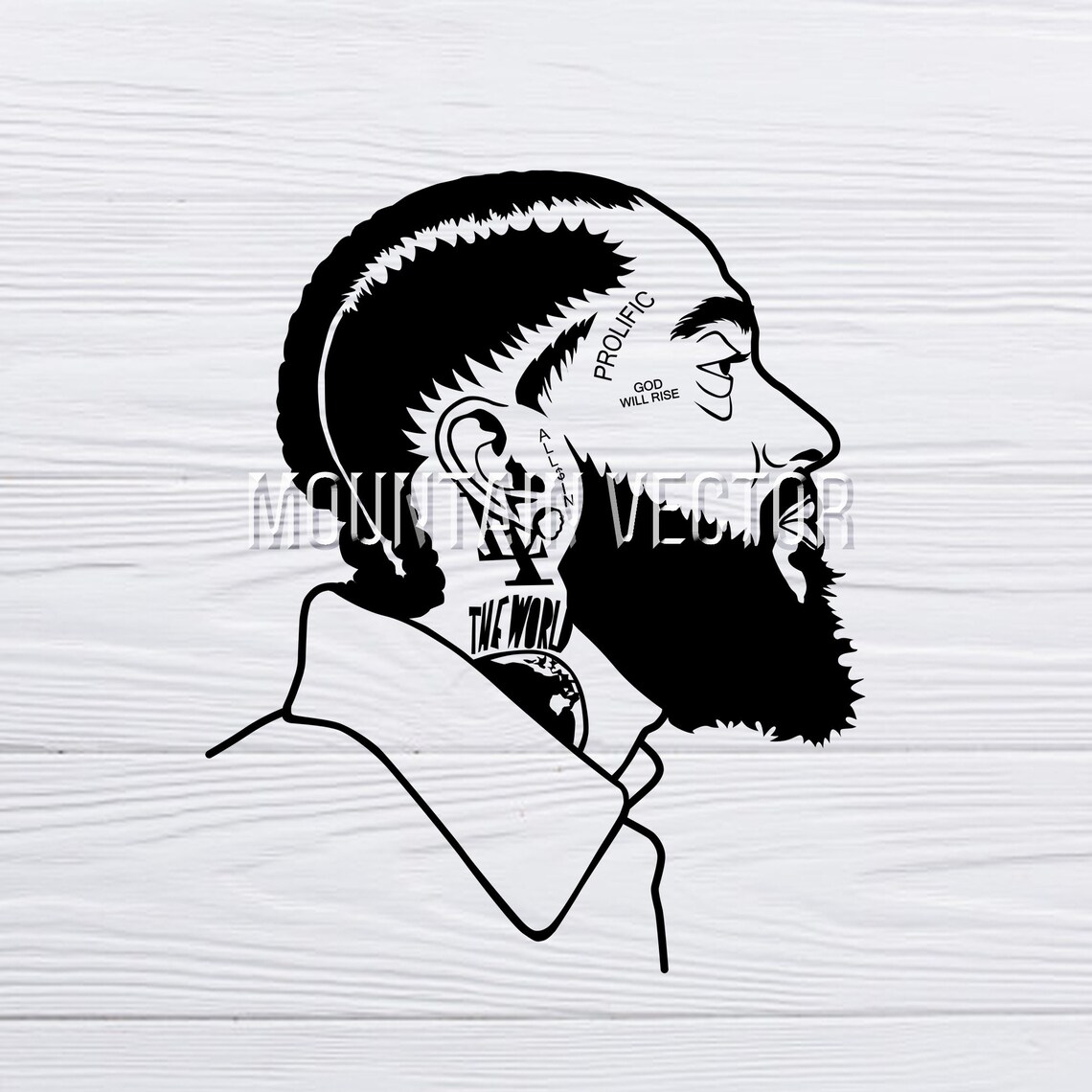 Nipsey Hussle Svg Png File Perfect For Cricut Nipsey Hussle Etsy